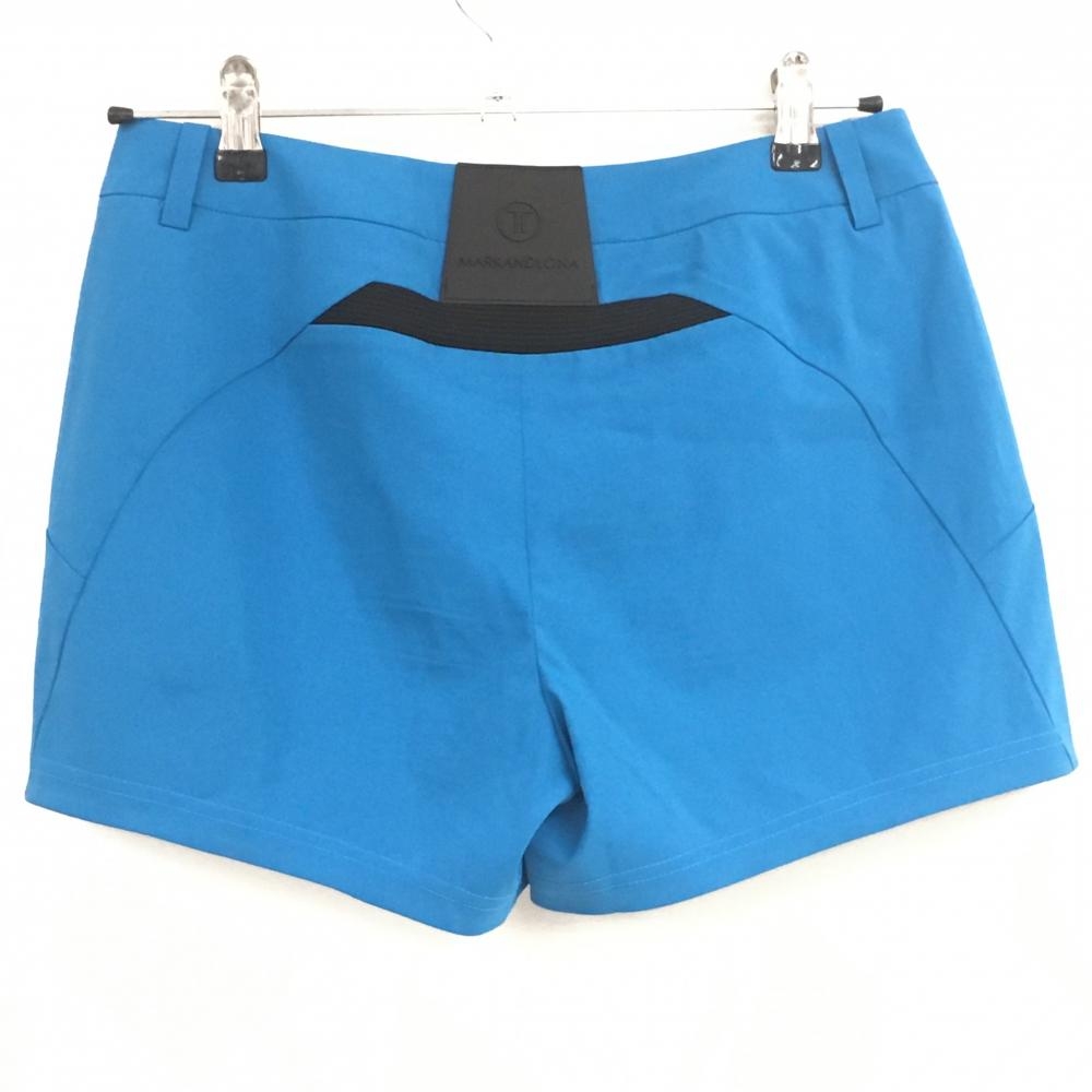 【超美品】マークアンドロナ ショートパンツ ブルー系 ストレッチ 後ろロゴ レディース L ゴルフウェア MARK＆LONA - 中古ゴルフウェア通販サイトReonard(レオナード)